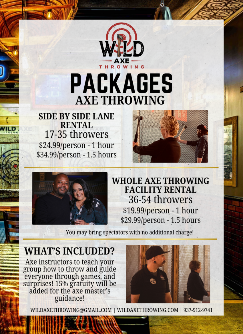 Birthday Parties and Corporate Events - Wild Axe Throwing